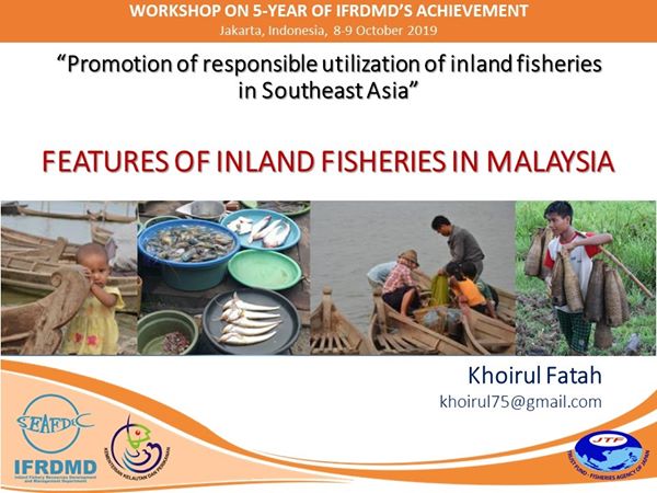 Features of Inland Fisheries in Malaysia – SEAFDEC/IFRDMD