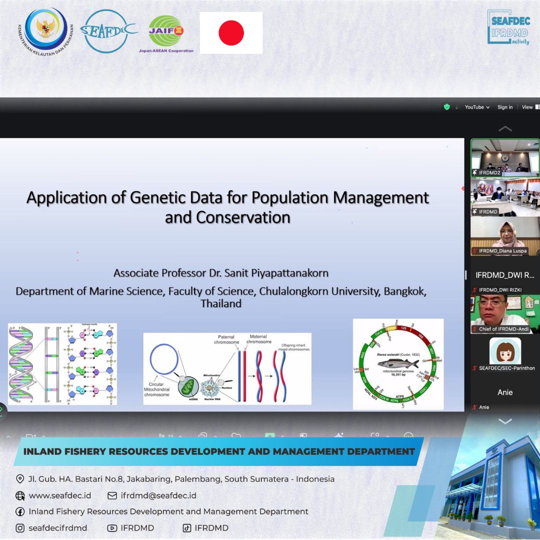 SEAFDEC/IFRDMD Hosts Public Lecture on Genetic Data for Fish ...